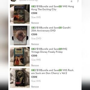 Media | Vhs Bundle Hong Kong Gandhi Freaky Friday Rock Em Sock Em ...